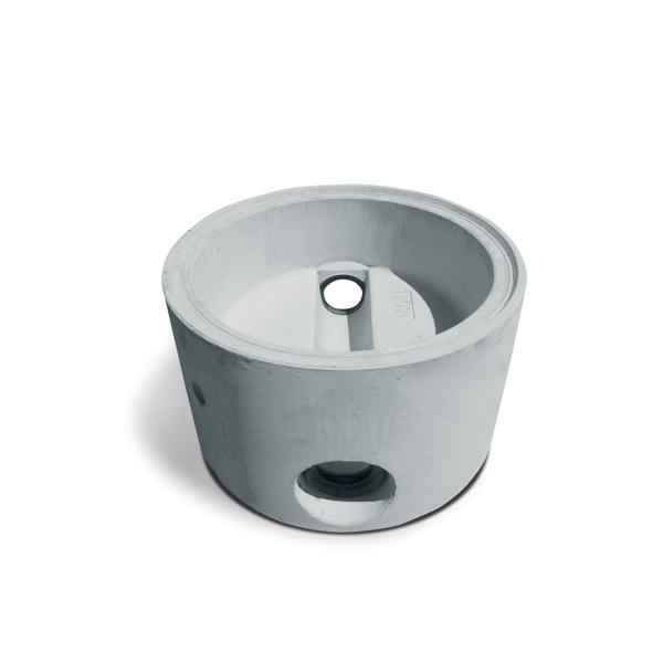 CUNETTE BETON Ø1000 90° AVEC 2 JOINTS POUR PVC Ø300 - Samse.fr